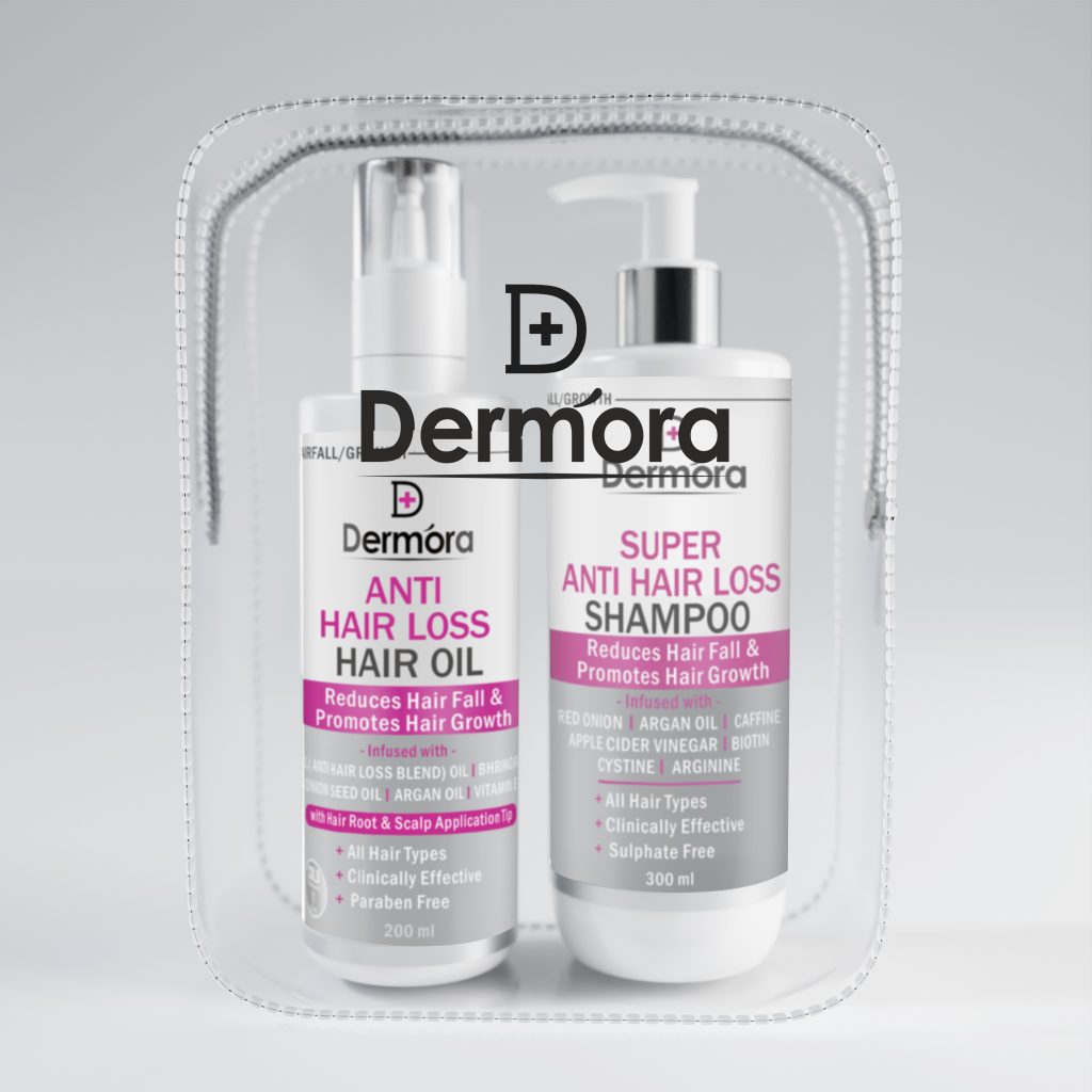 Dermora Super Anti Hair Loss Shampoo & hair oil 500(300+200)ml